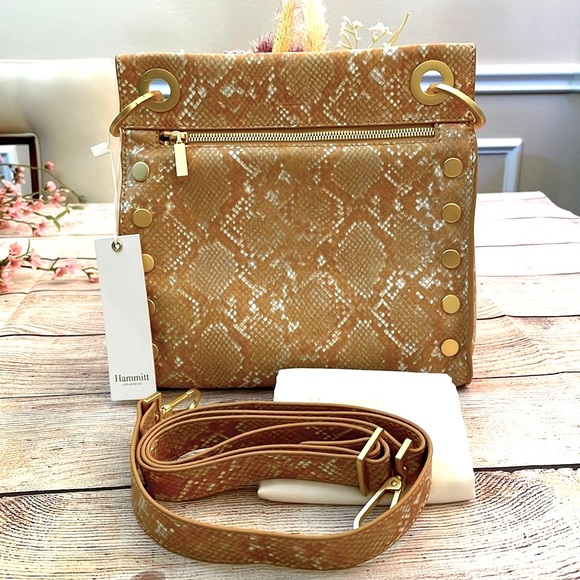 Hammitt | Bags | Nwt Hammitt Tony Mediumtoast Tan Snake Leather ...